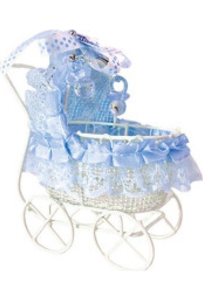 Hayaller Dükkanı 20 Adet Puset Süslenmiş Mavi Pk:1