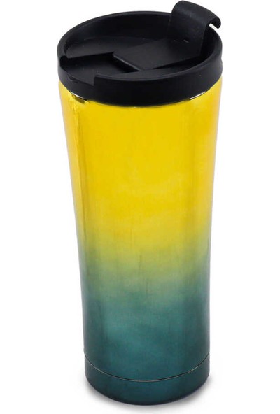 Medusa A12-2 Soft Mug Bardak Termos Sarı-Yeşil