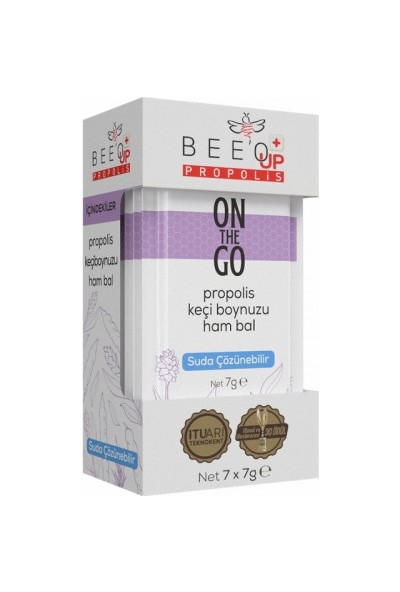 Bee'O Up On The Go Keçiboynuzlu Ham Bal 7 x 7 gr