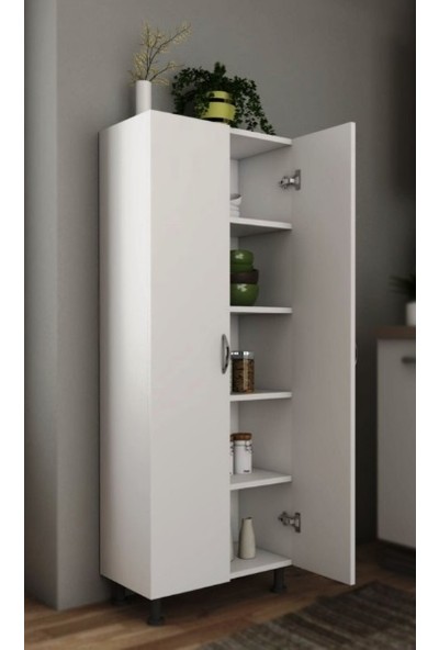 Home Gallery 4 Raflı Çok Amaçlı Banyo/mutfak/kiler Dolabı 60 cm