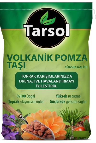 Tarsol Torf Volkanik Kırmızı Pomza 10 Lt