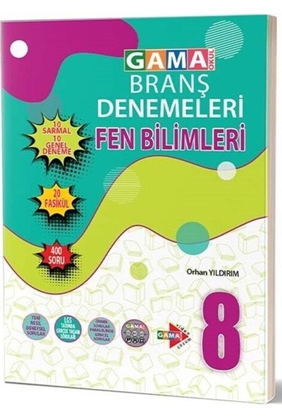 Gama Yayınları 8. Sınıf Fen Bilimleri 20 Deneme