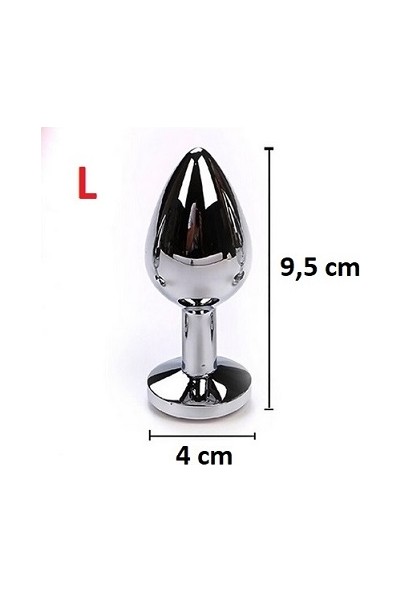 Erolife Large Beden En Büyük Boy Anal Alıştırıcı ve Anal Açıcı Paslanmaz Saf Metal Taşlı Metal Plug Erolife Large Beden En Büyük Boy Anal Alıştırıcı ve Anal Açıcı Paslanmaz Saf Metal Taşlı Metal Plug
