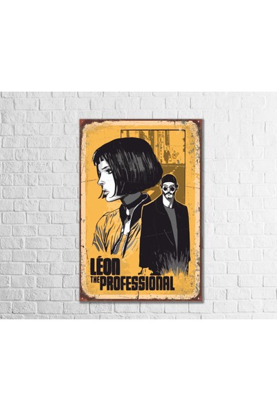 Fandomya Ahşap Poster Leon The Professional 12 x 17 cm + Çift Taraflı Bant Fandomya Ahşap Poster Leon The Professional 12 x 17 cm + Çift Taraflı Bant