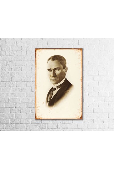 Fandomya Ahşap Poster Atatürk 12 x 17 cm + Çift Taraflı Bant Fandomya Ahşap Poster Atatürk 12 x 17 cm + Çift Taraflı Bant