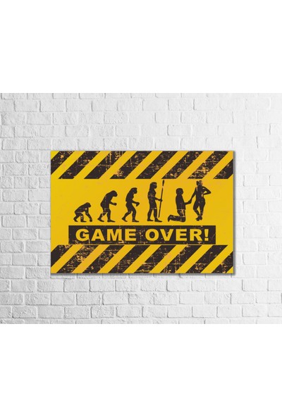 Fandomya Ahşap Poster Game Over 12 x 17 cm + Çift Taraflı Bant Fandomya Ahşap Poster Game Over 12 x 17 cm + Çift Taraflı Bant