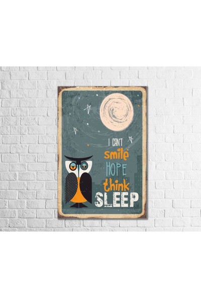 Fandomya Ahşap Poster Sleep Owl 12 x 17 cm + Çift Taraflı Bant Fandomya Ahşap Poster Sleep Owl 12 x 17 cm + Çift Taraflı Bant