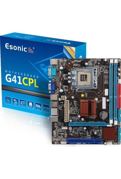 Esonic G41CPL Intel G41 1333MHZ Ddr3 Soket 775PIN Matx Anakart Esonic G41CPL Intel G41 1333MHZ Ddr3 Soket 775PIN Matx Anakart