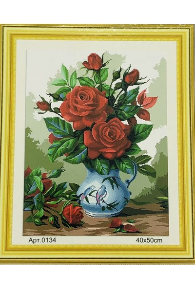 Ozan Tuhafiye Goblen Etamin Işleme Seti 40X50 cm 134 Ozan Tuhafiye Goblen Etamin Işleme Seti 40X50 cm 134