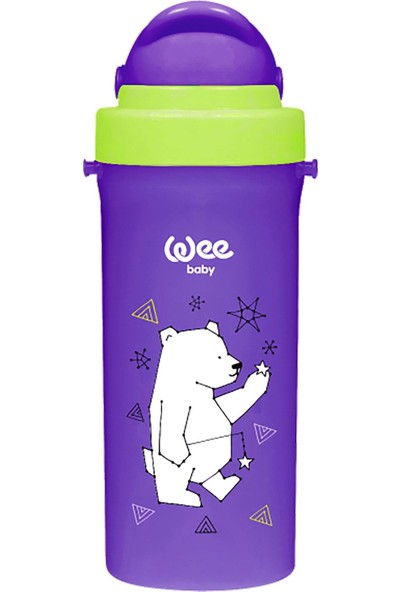 Wee Baby Pipetli Bardak Mor 300 ml 6+ Ay