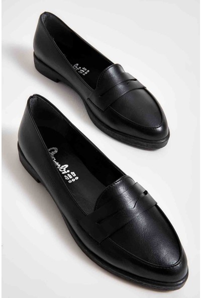 Bambi Bambi̇ Siyah Kadın Loafer