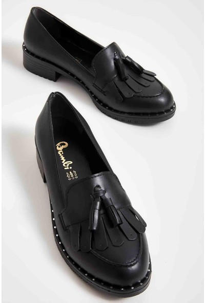 Bambi̇ Siyah Kadın Loafer