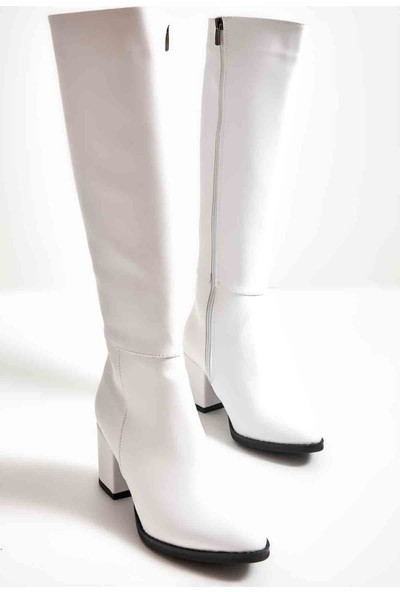 Bambi Bambi̇ Beyaz Kadın Çizme