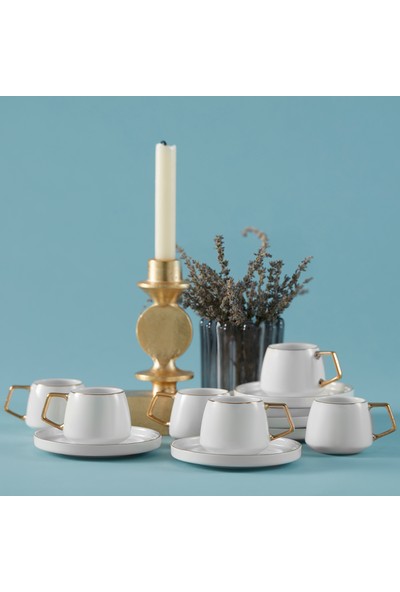 Karaca Saturn 6 Kişilik Porselen Kahve Fincanı Takımı 90 ml Karaca Saturn 6 Kişilik Porselen Kahve Fincanı Takımı 90 ml