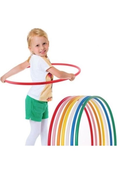 Liggo 10 Adet Plastik Çember Renkli 60 cm