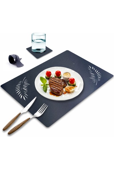 LORA DAVET Suni Deri Amerikan Servis 6 KİŞİLİK LACIVERT 53886 LORA DAVET Suni Deri Amerikan Servis 6 KİŞİLİK LACIVERT 53886