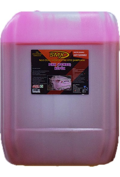 Smx %50 Cilalı Pink Oto Yıkama Şampuanı