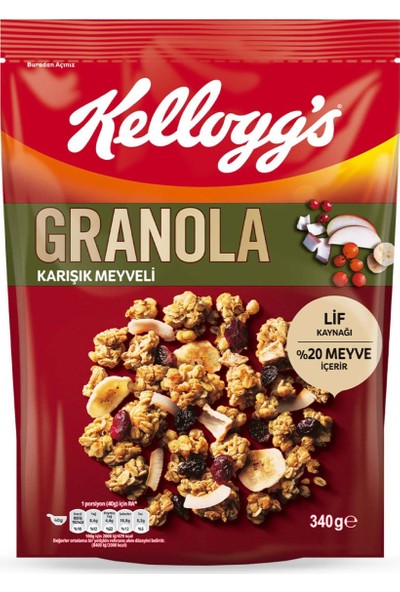 Kellogg's Granola Meyveli 340 gr