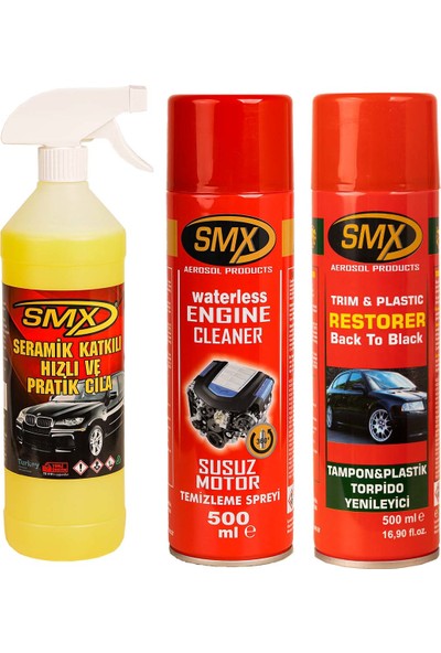 Smx Seramik Katkılı Hızlı ve Pratik Cila - Susuz Motor Temizleme Spreyi - Smx Seramik Katkılı Hızlı ve Pratik Cila - Susuz Motor Temizleme Spreyi -