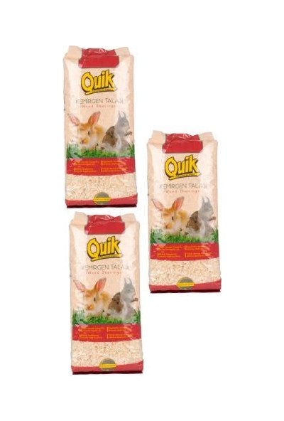 Quik Kemirgen Tavşan Talaşı 15 L (3 Adet)