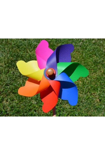 Kardeşler Oyuncak Rüzgar Gülü 4 Adet Çap: 20 cm