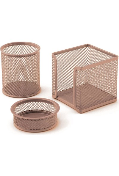 Mas Masaüstü Perfore Set 3'lü Golden Rose