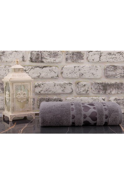Eoptimall Ansaaj Banyo Havlusu 70 x 140 cm Koyu Gri