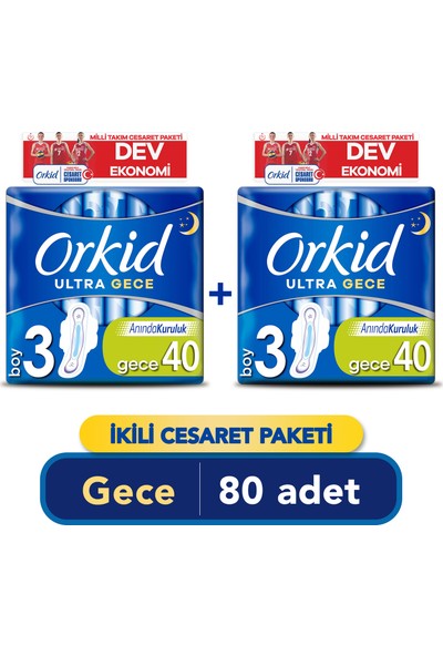 Orkid Ultra Extra cesaret paketi Gece x 2 Orkid Ultra Extra cesaret paketi Gece x 2