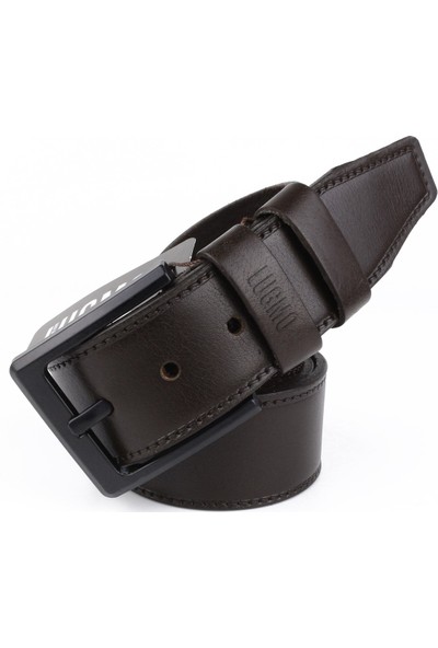 Lugmo Hakiki Deri Erkek Kemer 4,5 cm Tek Dikiş Desenli Kahverengi Faturalı Lugmo Hakiki Deri Erkek Kemer 4,5 cm Tek Dikiş Desenli Kahverengi Faturalı