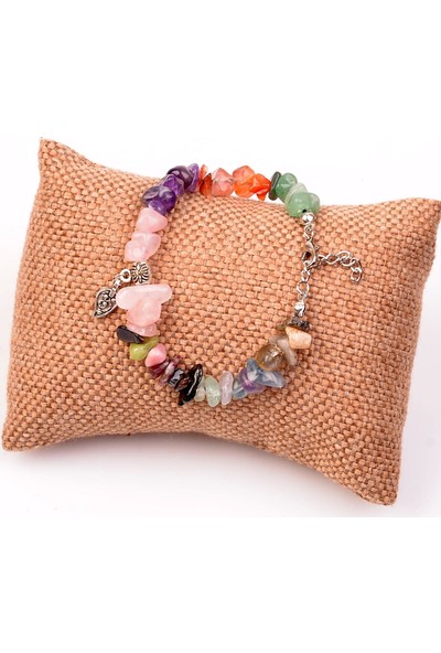 Taş Sandığı Çakra Taşlarınan Şekilsiz Bileklik