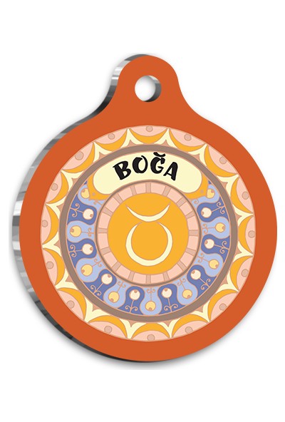 Pet Tag Art Boğa Burcu Kedi Köpek Künyesi Pet Tag Art Boğa Burcu Kedi Köpek Künyesi