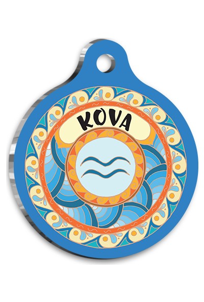 Pet Tag Art Kova Burcu Kedi Köpek Künyesi