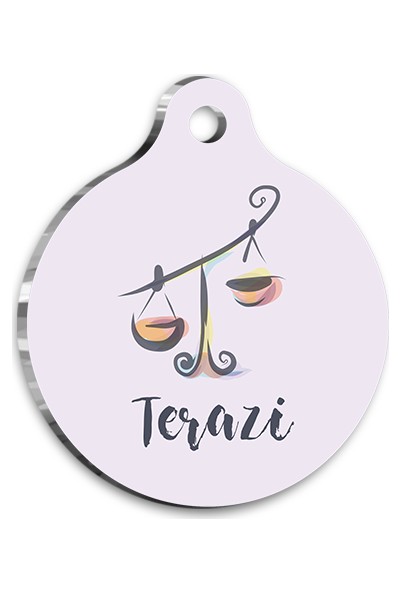 Pet Tag Art Terazi Burcu Kedi Köpek Künyesi Pet Tag Art Terazi Burcu Kedi Köpek Künyesi