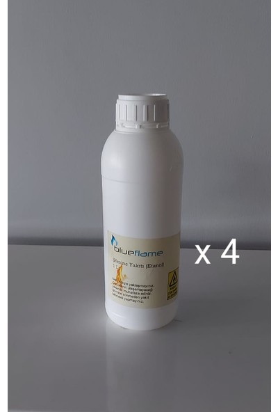 Blueflame Bioethanol Bacasız Şömine Yakıtı 4 Litre