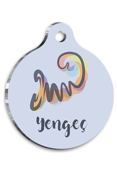 Pet Tag Art Yengeç Burcu Kedi Köpek Künyesi