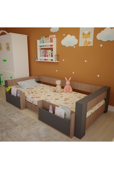 Ninnimo Montessori Cepli Suntalam Karyola M3 90x190 Uyumlu