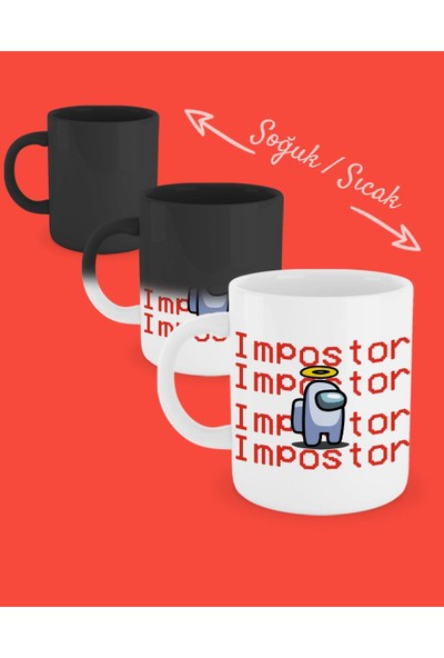 Loryen Among Us İmpostor Sihirli Kupa Bardak