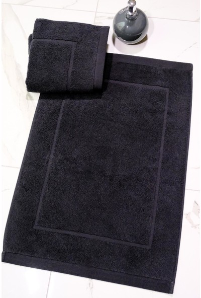 Woop Home 2'li 50 x 70 cm Siyah Banyo Havlu Paspası Woop Home 2'li 50 x 70 cm Siyah Banyo Havlu Paspası