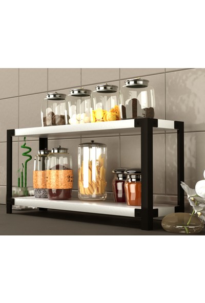 Verev Banyo Mutfak Tezgah Üzeri Organizer Raf