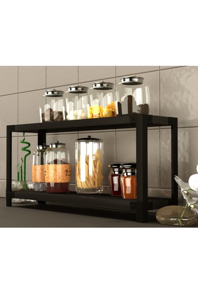 Verev Banyo Mutfak Tezgah Üzeri Organizer Raf