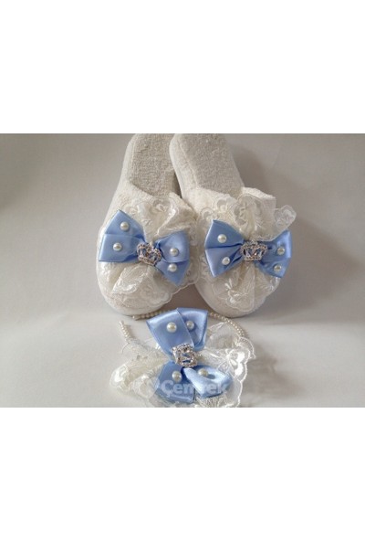 Azebu Fiyonklu Lohusa Terliği Takımı Azebu Fiyonklu Lohusa Terliği Takımı