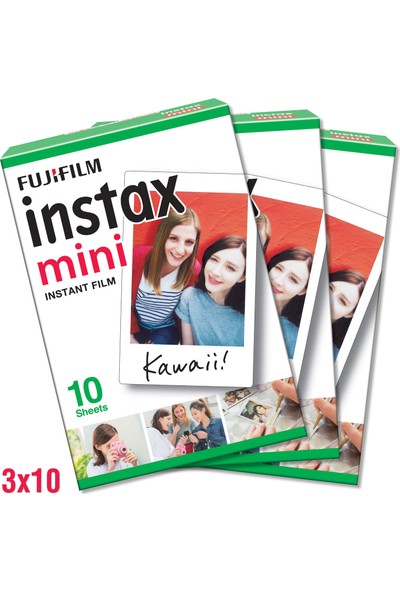Instax Mini 10'lu Film 3'lü Set 30 Poz