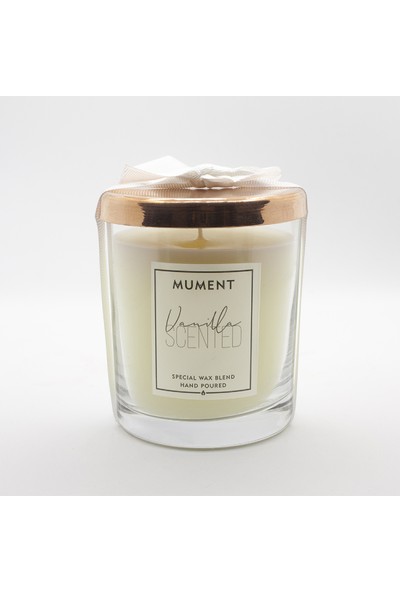Mument Chic Serisi Bakır Kapaklı Vanilya Kokulu Bardak Mum