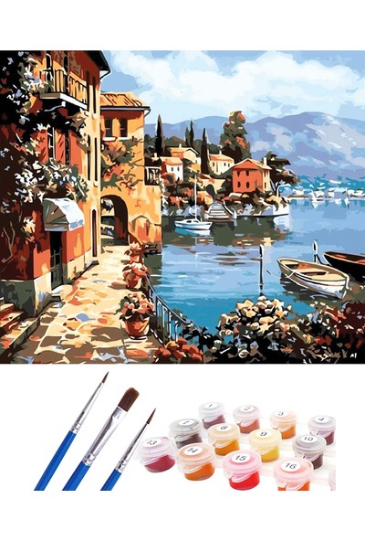 Marksreyon Sayılarla Boyama Tablo Seti 45 x 55 cm Kanvas + Fırça Boya Marksreyon Sayılarla Boyama Tablo Seti 45 x 55 cm Kanvas + Fırça Boya