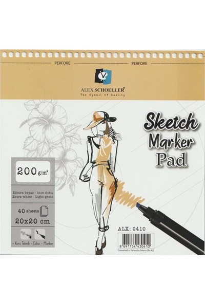 Alex Schoeller Sketch-Marker Pad 20 x 20 cm Alex Schoeller Sketch-Marker Pad 20 x 20 cm