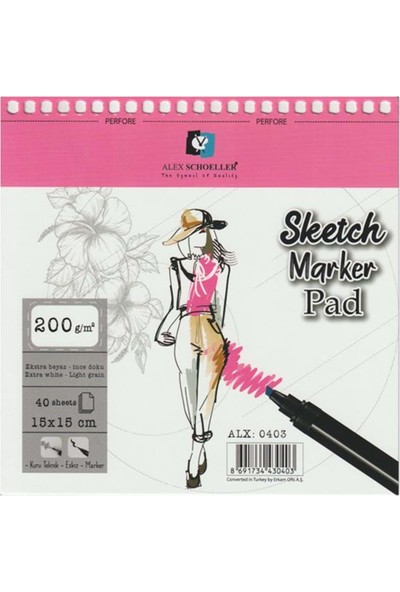 Alex Schoeller Sketch-Marker Pad 15 x 15 cm Alex Schoeller Sketch-Marker Pad 15 x 15 cm