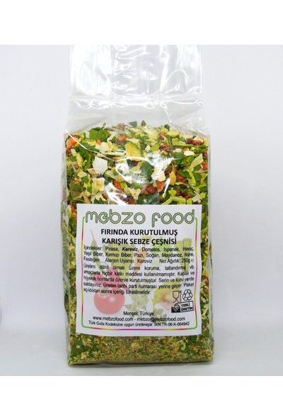 Mebzo Food Fırında Kurutulmuş Karışık Sebze Çeşnisi 2 X 250 gr Mebzo Food Fırında Kurutulmuş Karışık Sebze Çeşnisi 2 X 250 gr