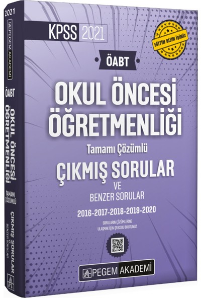 Pegem Akademi 2021 KPSS ÖABT Okul Öncesi Öğretmenliği Çıkmış Sorular Pegem Akademi 2021 KPSS ÖABT Okul Öncesi Öğretmenliği Çıkmış Sorular