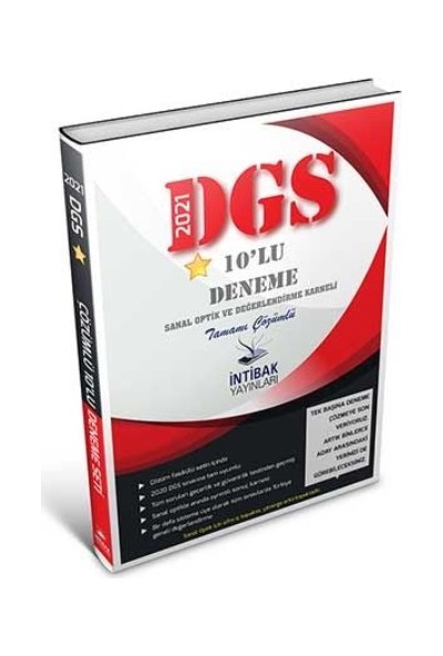 İntibak Yayınları DGS 2021 10'lu Deneme Tamamı Çözümlü