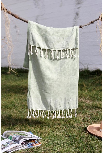 Baveno Pamuklu 90 x 170 cm Peştemal Plaj Havlusu Lale Desen Jakarlı Baveno Pamuklu 90 x 170 cm Peştemal Plaj Havlusu Lale Desen Jakarlı